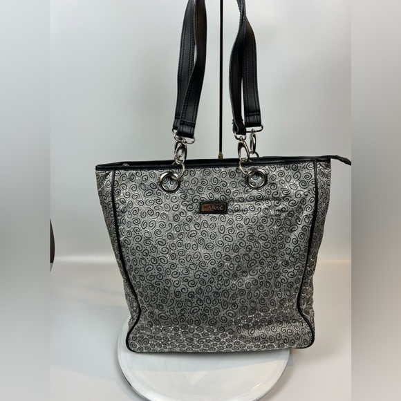 Hadaki | Bags | Hadaki Tote Silver And Black Design Like New | Poshmark